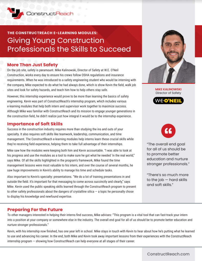 Success Story - Mike Kalinowsky, We O'Neil Construction | ConstructReach
