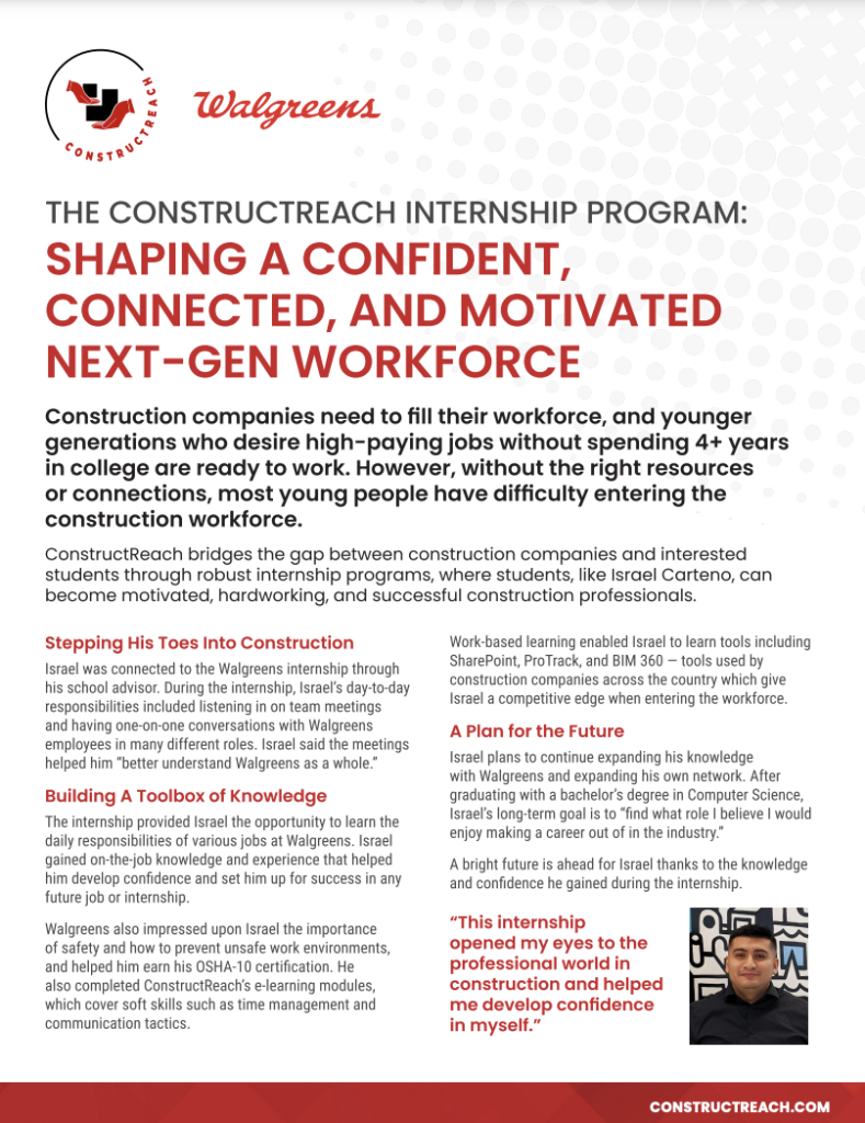 Israel Carteno’s Success Story at Walgreens | ConstructReach